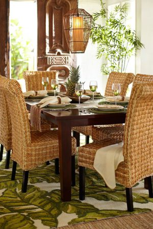 Tropical Dining Room Designs and Tips On Choosing Furniture Ideas ...